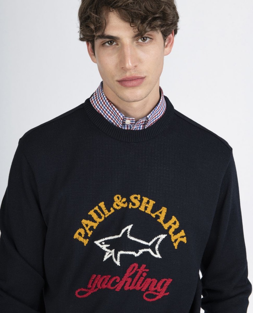 Maglia Logo Ricamato PAUL e SHARK 11311302